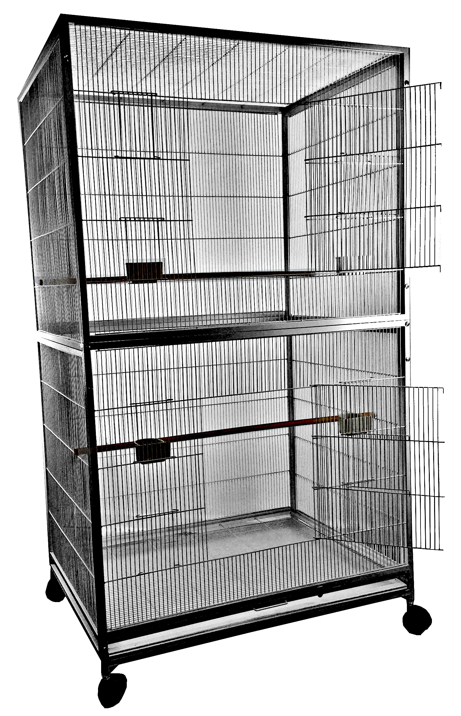 4030FL Black - 40"x30"x72" Extra Large Flight Cage