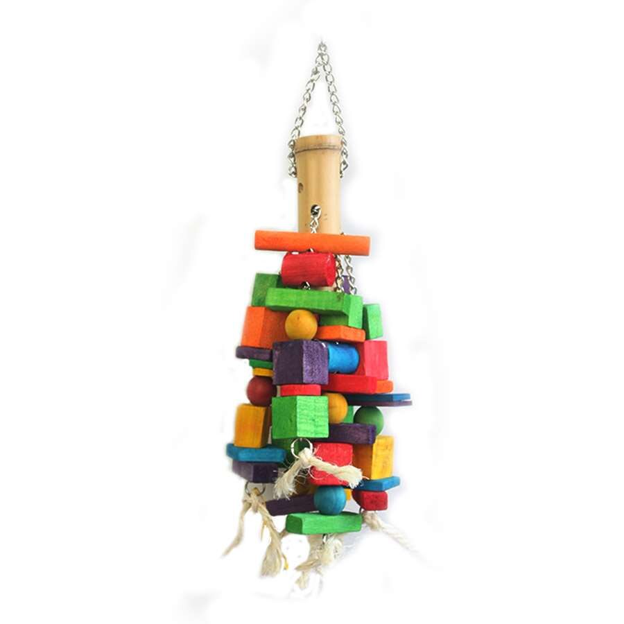 HB01283 - Wooden Blocks & Bamboo Large