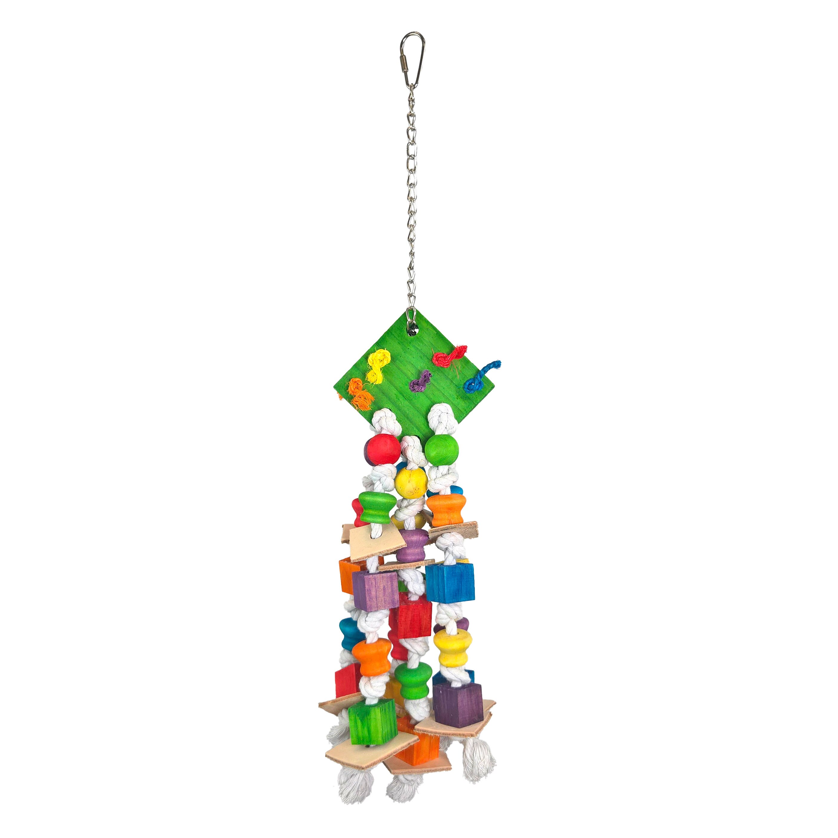 HB01550 - Knotty Fun Wood Blocks and Rope Toy
