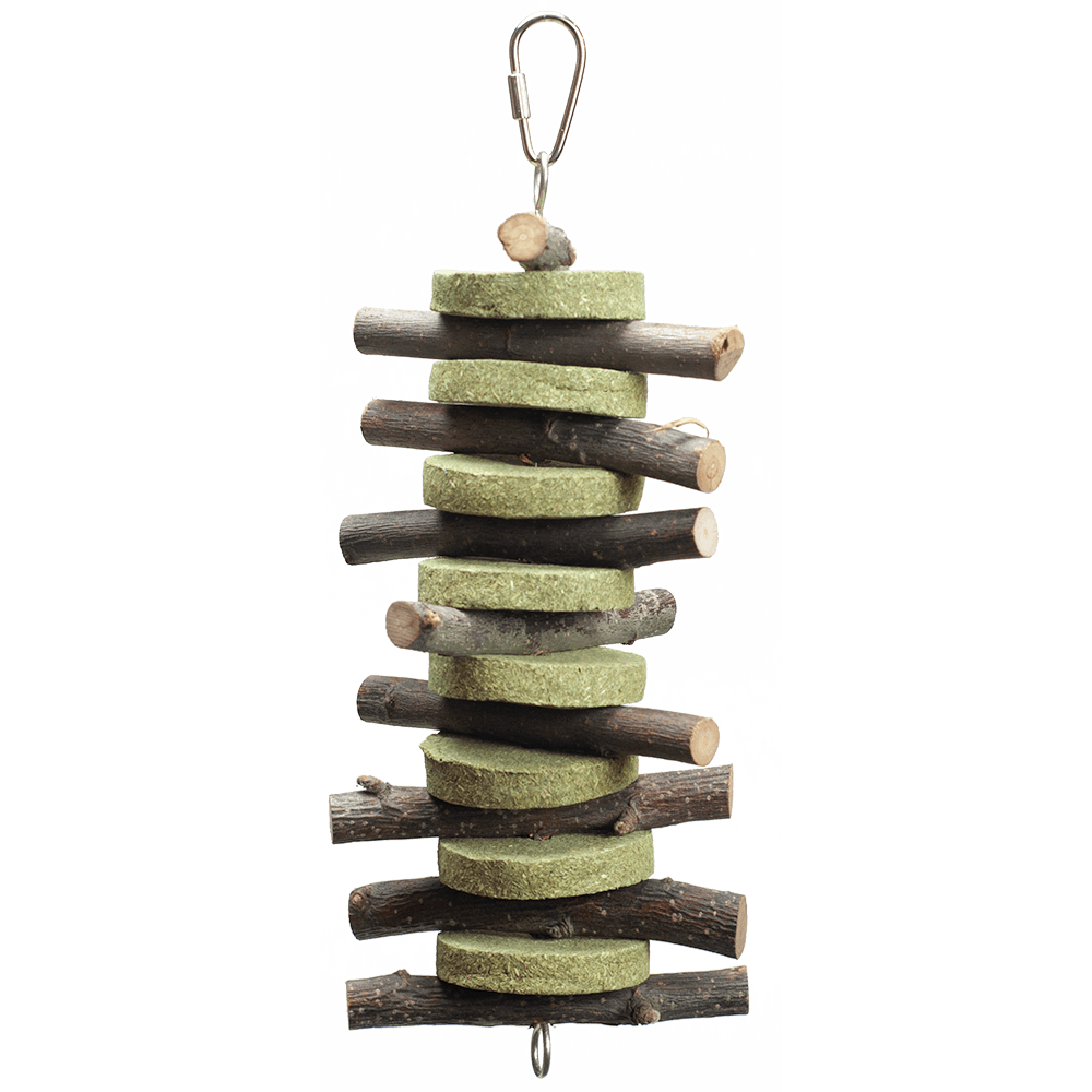 NB075 Natural Circle Hay Chew Stackers