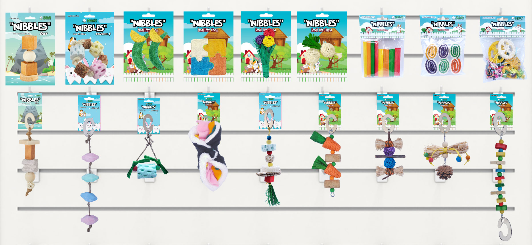 Global 2025 Nibbles Small Animal Toy Package